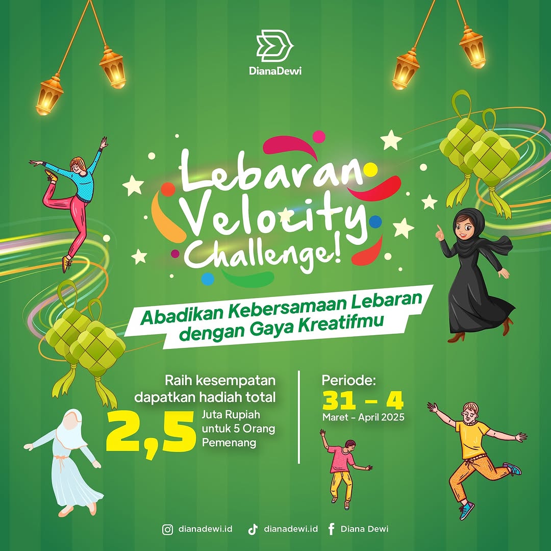Tunjukkan Kreativitasmu! Diana Dewi Gelar Lebaran Velocity Challenge ...